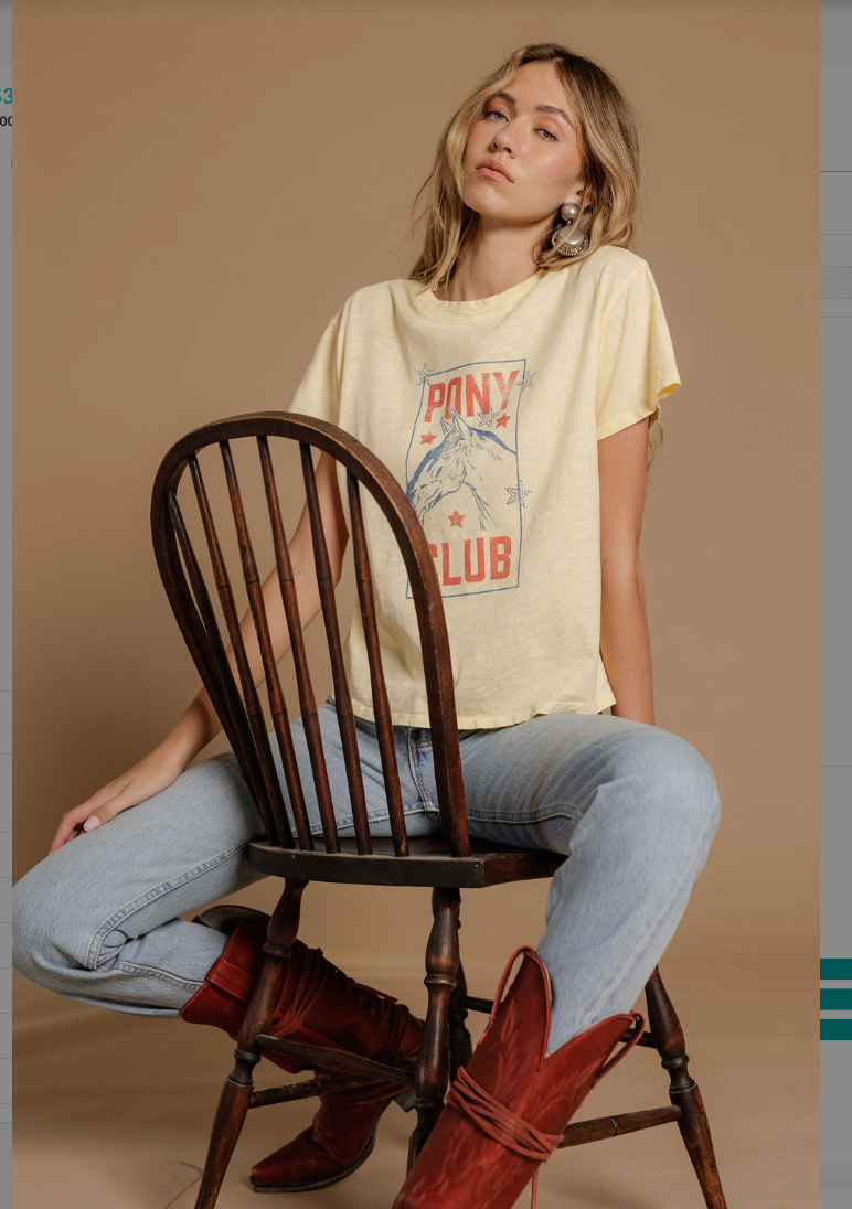 All Us Pony Club Slub Cap Tee – Libby Story